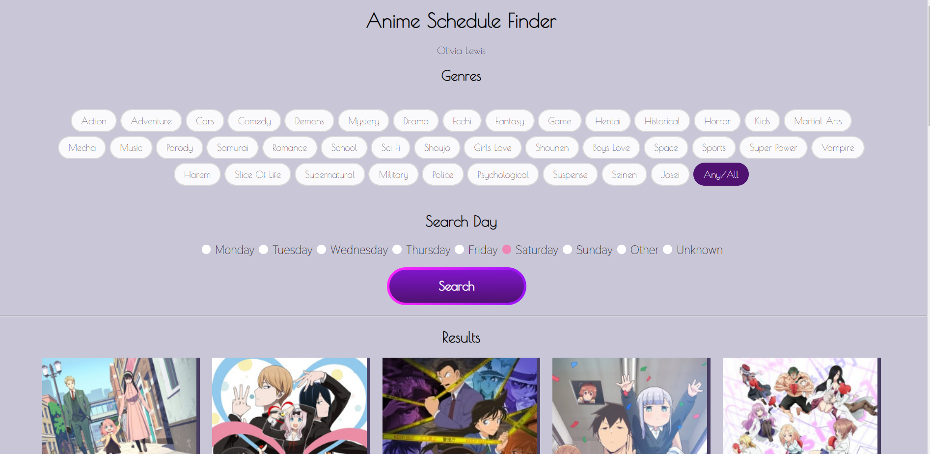 Olivia Lewis || Portfolio